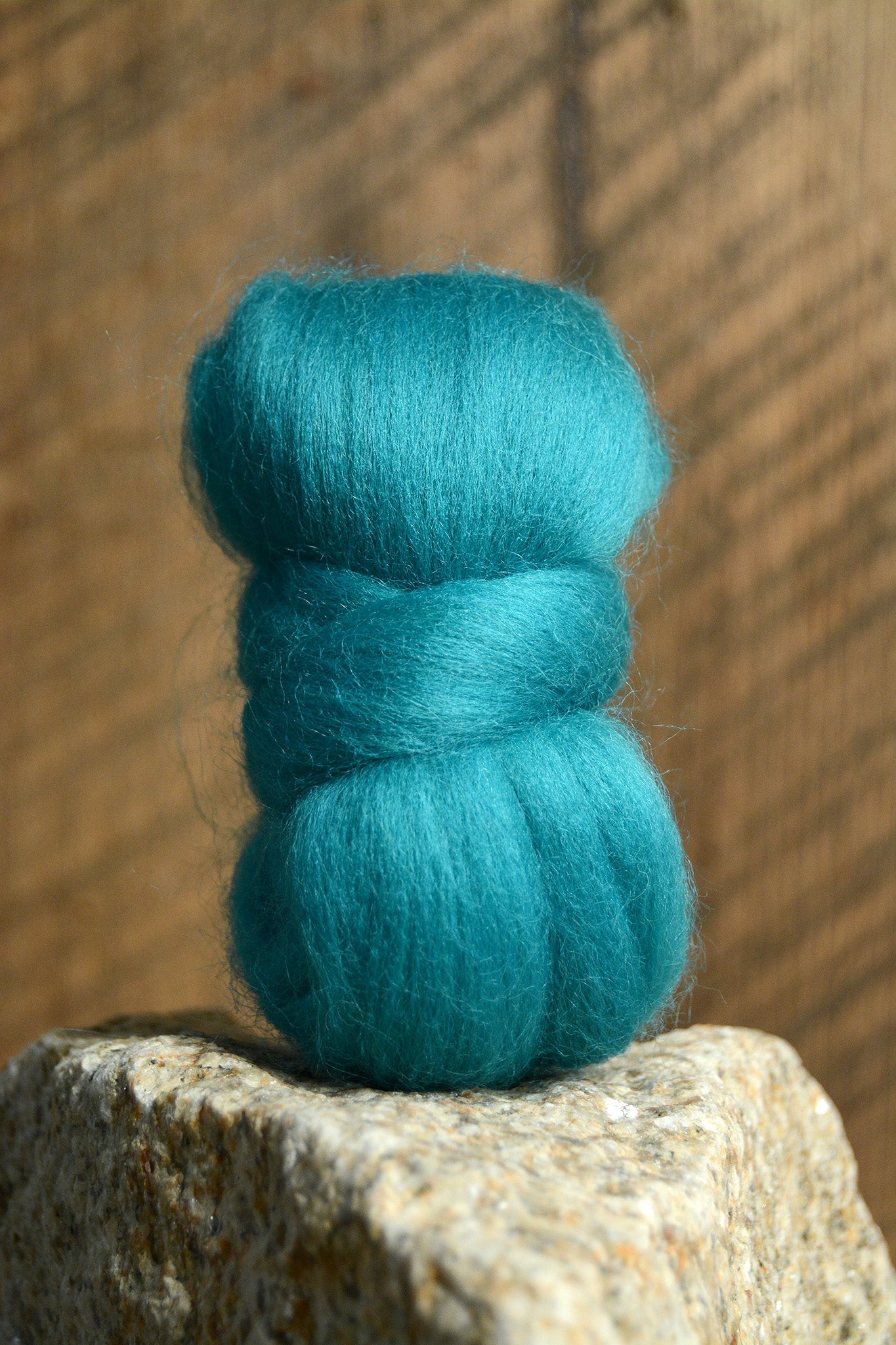 Corriedale Wool Roving - Cerulean 1 oz – Sarafina Fiber Art