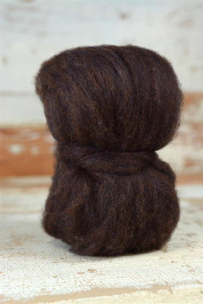 Wool Roving by Sarafina - Seal Brown 1 oz – Sarafina Fiber Art