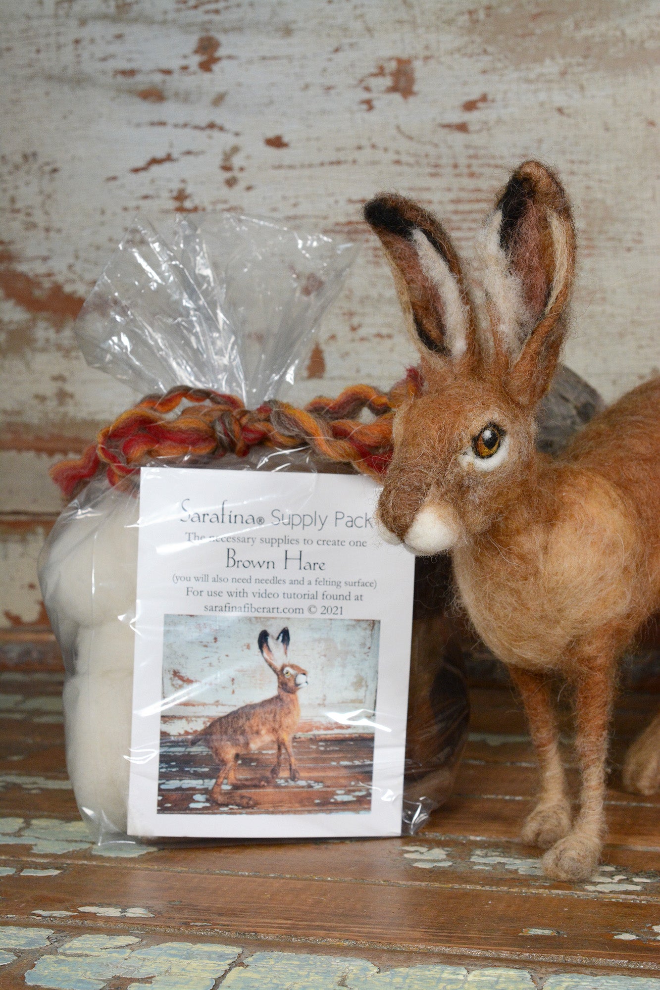 Supply Pack for Needle Felted - Brown Hare – Sarafina Fiber Art